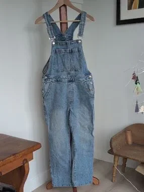 GAP | Pants & Jumpsuits | Gap Light Blue Denim Overalls With Bib Label ...